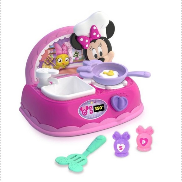 Disney | Toys | Minnie Mouse Super Sizzlin Play Kitchen W Phrases ...